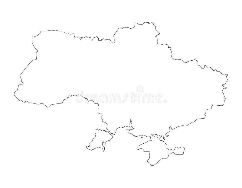 Ukraine Map Outline Stock Illustrations – 6,389 Ukraine Map Outline ...
