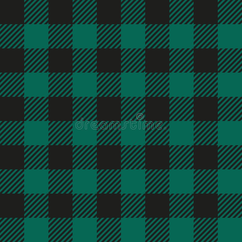 Red Buffalo Check Plaid Seamless Pattern - Classic Style Red and Black ...