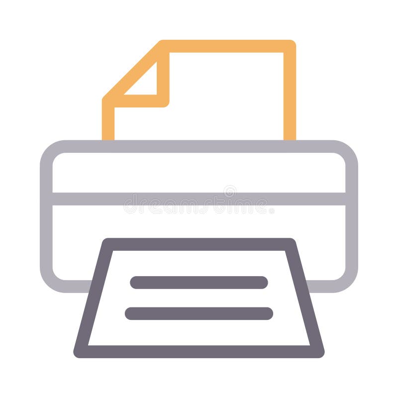 Print Vector Color Line Icon Stock Vector - Illustration of drink ...