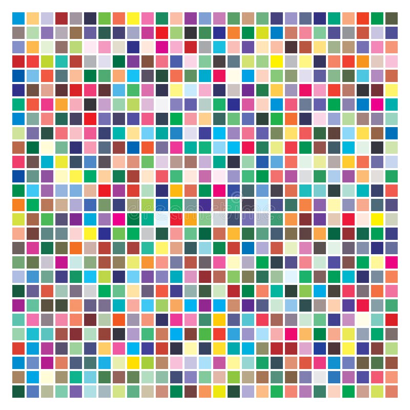 Vector Color Palette. 729 Different Colors Stock Illustration ...