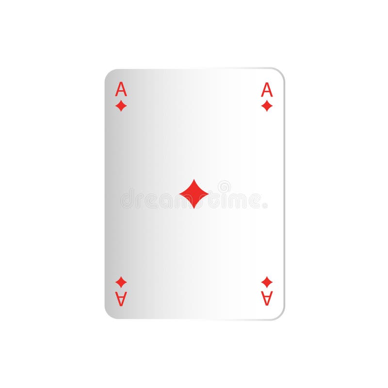Print Vector Illustration Isolate Diamonds Playing Card Stock Vector ...
