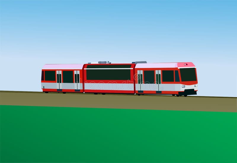 Train of Switzerland Vector Stock Vector - Illustration of express ...