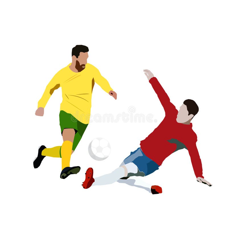Player Maker and Strong Defender Stock Vector - Illustration of ...