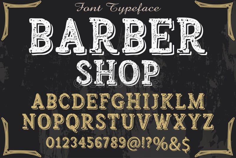 Barber Alphabet Stock Illustrations – 375 Barber Alphabet Stock ...