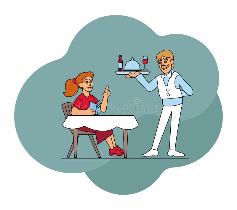 Cartoon Customer Serving Stock Illustrations – 453 Cartoon Customer ...