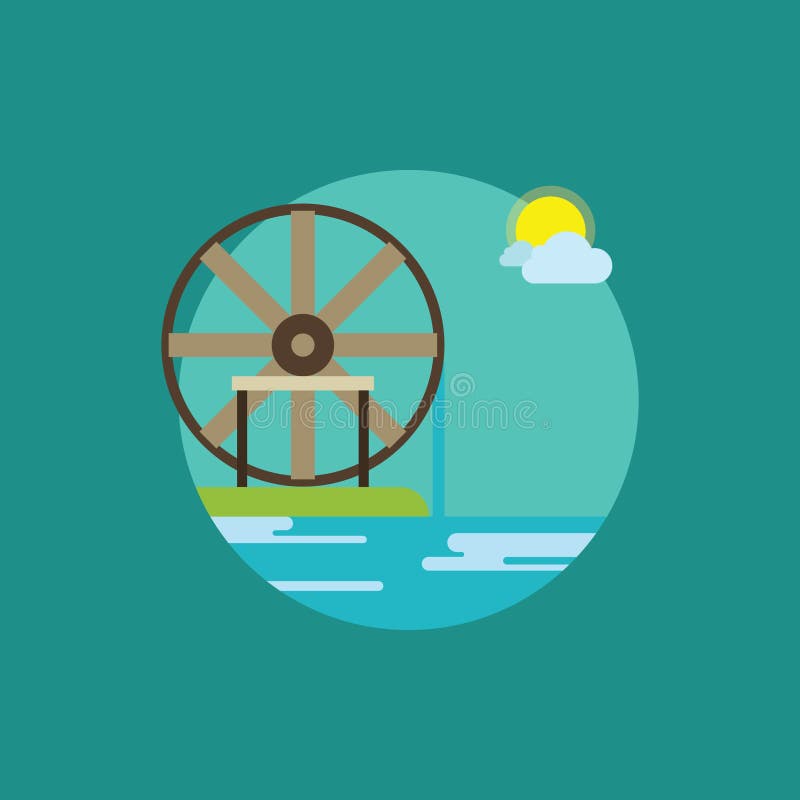 Waterwheel Vector Stock Illustrations – 246 Waterwheel Vector Stock ...