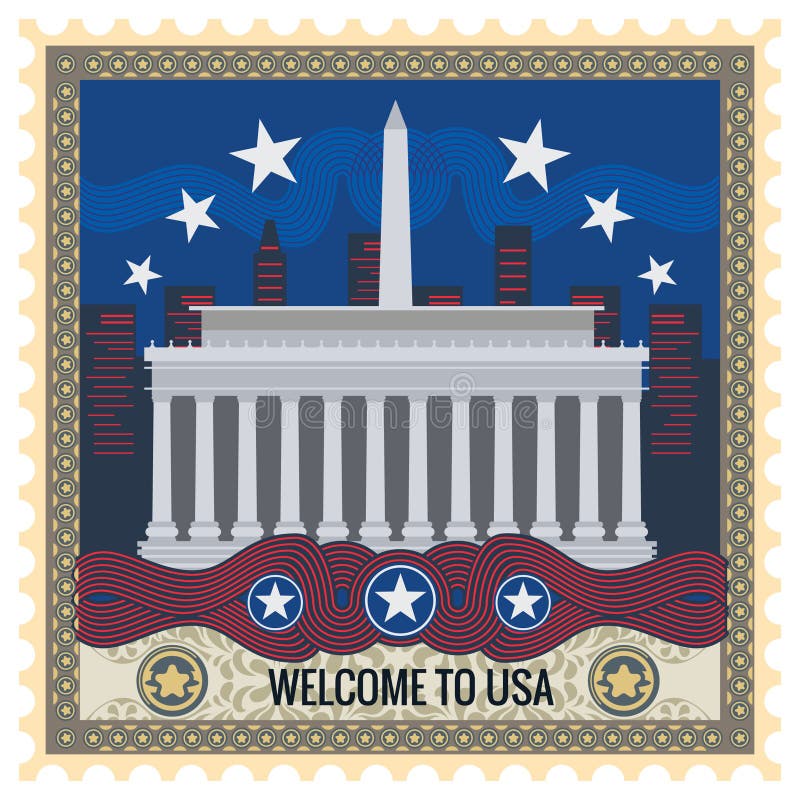 Print stock vector. Illustration of welcome, landmark - 186837017