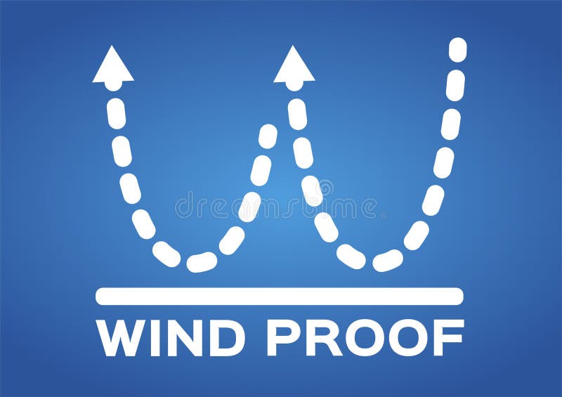 Wind Proof Icon Vector from Fabric Features Concept. Thin Line ...