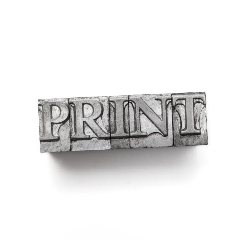 Print word, letterpress stock image. Image of text, letters - 131070061
