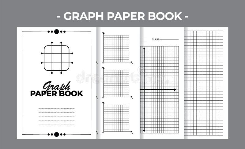 Printable Blank Graph Paper Book Vector Design Template Stock Vector ...