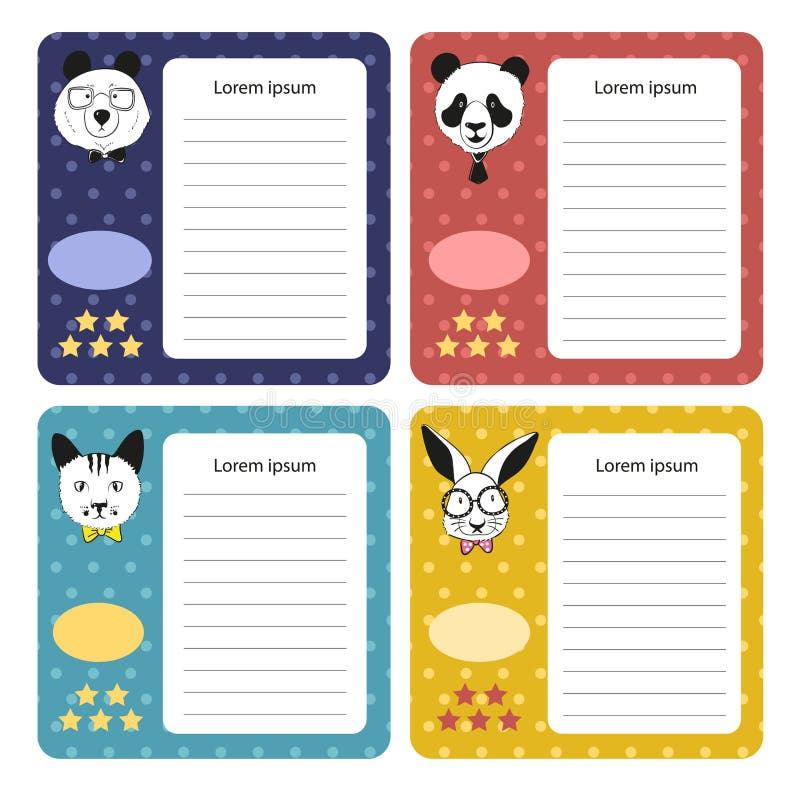 Printable Collection Vector Design Stock Vector - Illustration of ...