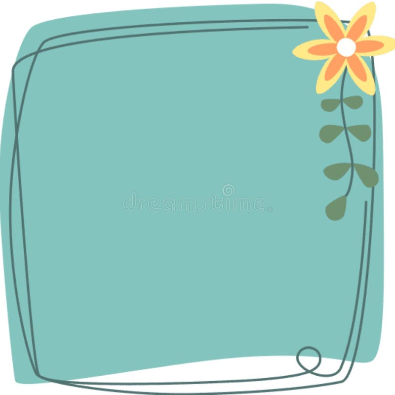 5 19 Printable Cute Doodle Border Frames 12x12 - 18 Stock Illustration ...