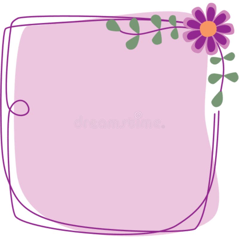 5 19 Printable Cute Doodle Border Frames 12x12 - 18 Stock Illustration ...