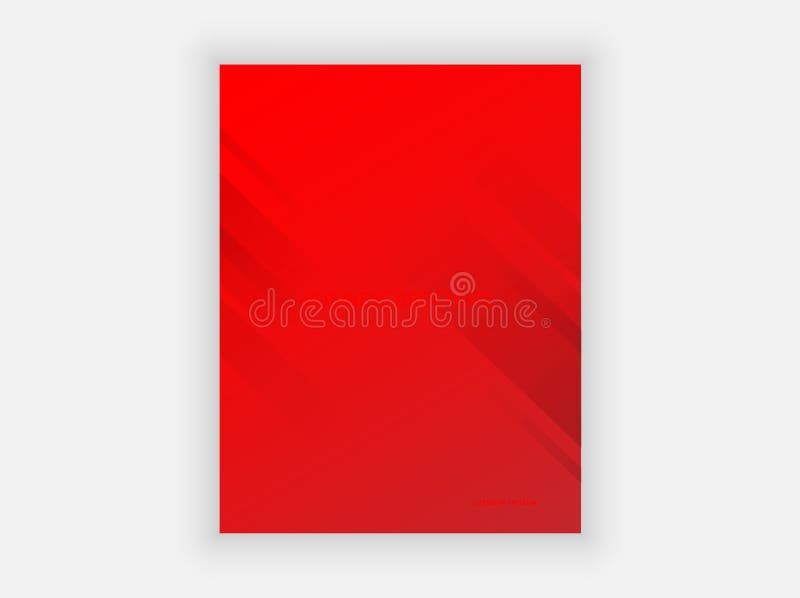 Simple Red Flyer. Vector Graphics for Design Stock Vector ...