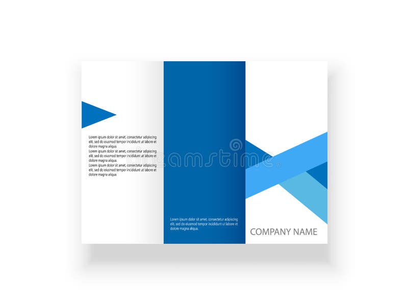 Tri-fold Brochure. Business Brochure Template in Tri Fold Layout Stock ...