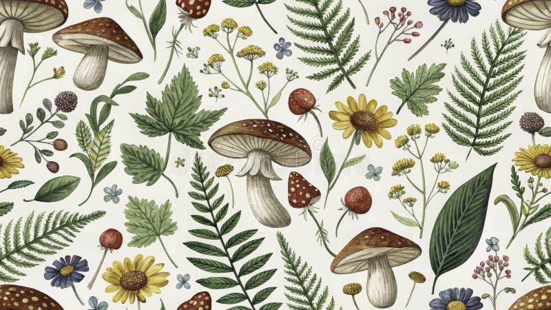 Printable Foraging Guide Backdrop a Comprehensive Visual Resource for ...
