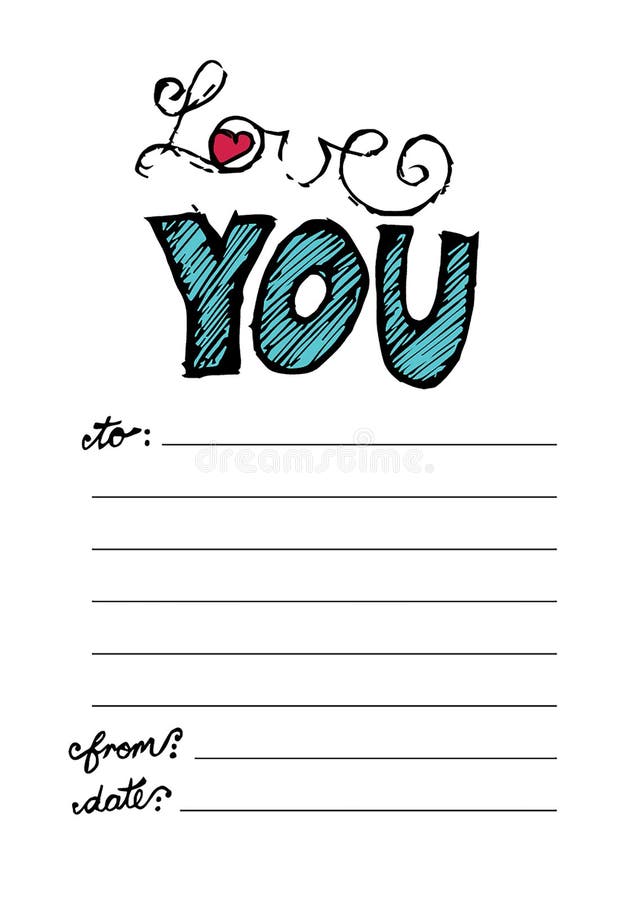 Printable Gift Card Original Hand Drawn Illustration 10 Stock Vector ...