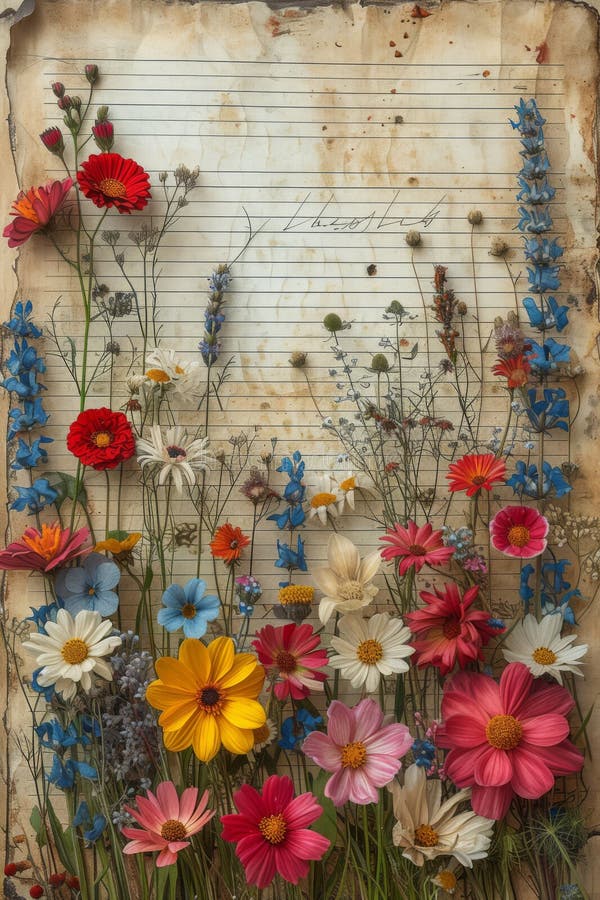 A Printable Journal Lined Sheet for Writing Page Featuring a Border of ...