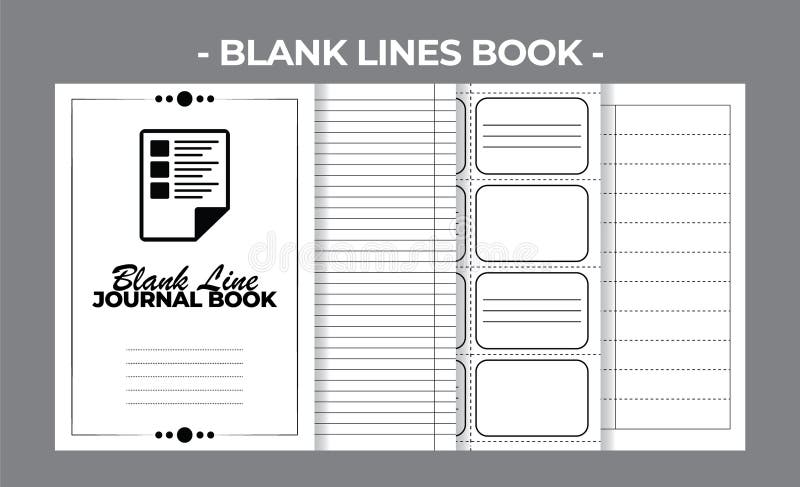Printable KDP Dotted or Lines Book Vector Design Template Stock Vector ...