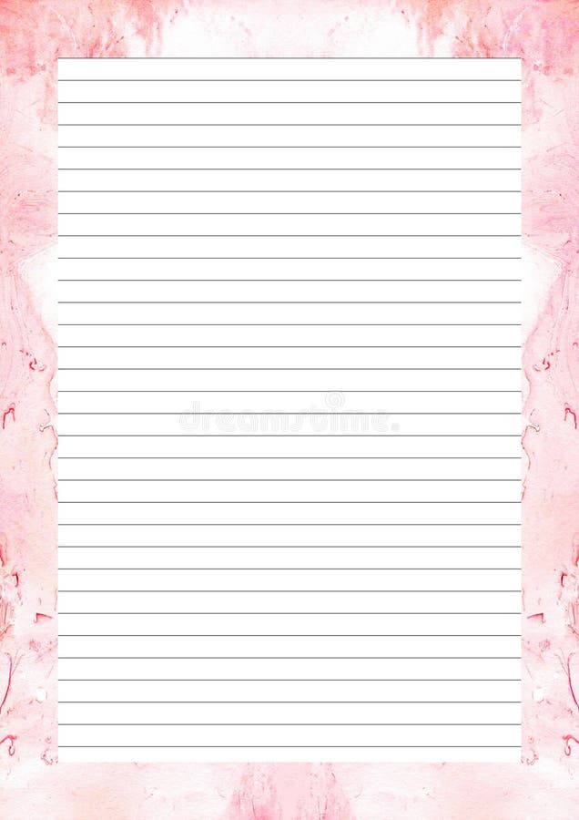 Decorative Lined Background with Copy Space. Letter, To Do List, Diary ...