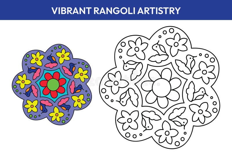 Printable Rangoli Vector Design Stock Illustrations – 16 Printable ...