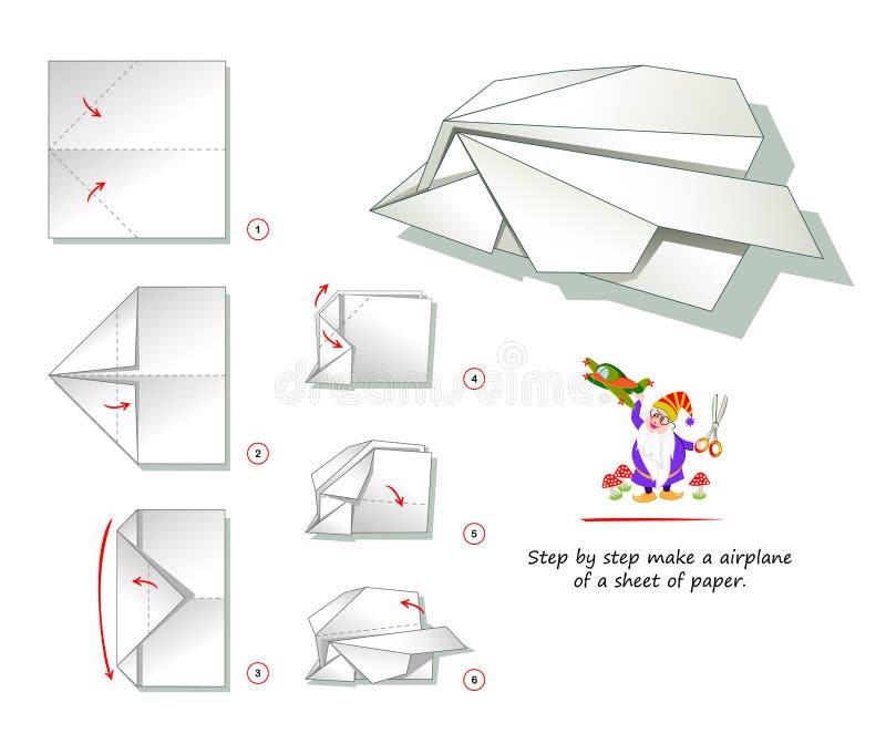 Paper Airplane Instructions Step By Step