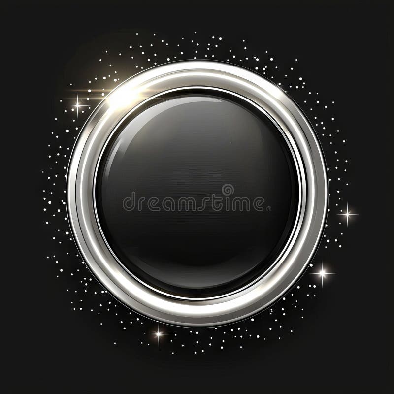 Printed on Black, this White Button Has a Halftone Sunny Dot Design ...