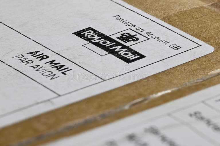 Royal Mail editorial stock image. Image of package, logo - 220626894