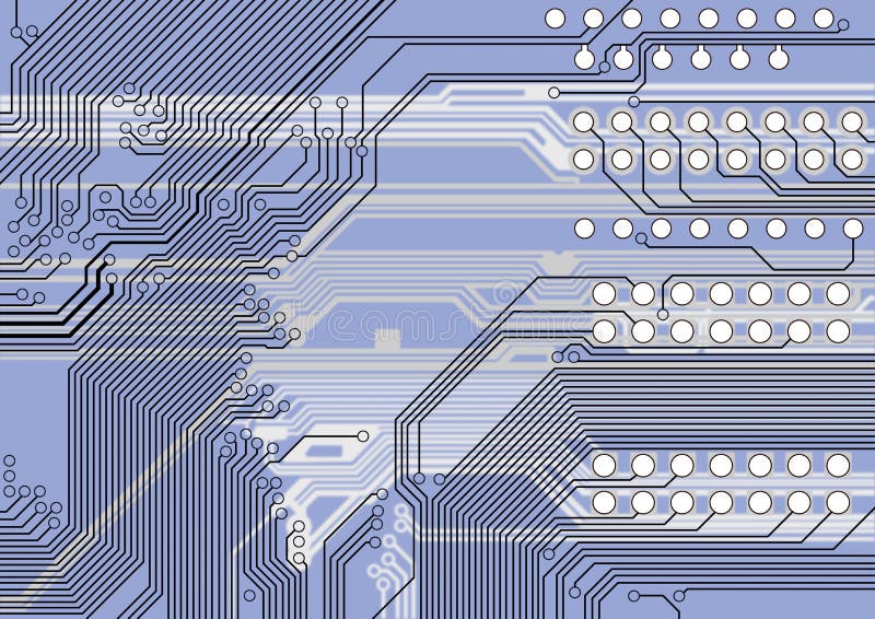 Printed Circuit - Motherboard Stock Vector - Illustration of technical ...