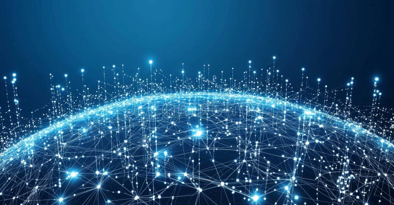 A Printed Circuit Board Background With Bokeh And Depth Of Field Internet Connections Cloud