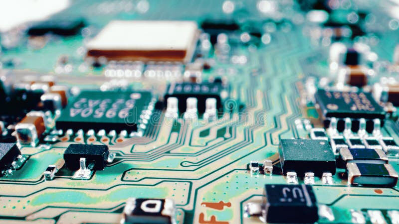 Printed Circuit Board Electronic Device Stock Image - Image of printed ...