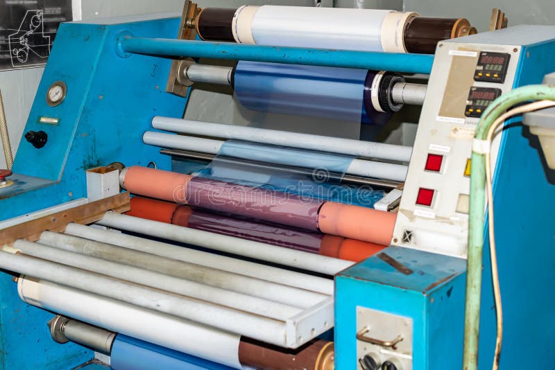 Printed Circuit Board Foiling Machine with Visible Details Stock Photo ...