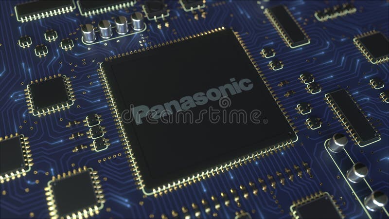 Computer Printed Circuit Board or PCB with Panasonic Corporation Logo ...