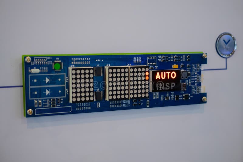 Printed Circuit Board - Pcb for Elevator with Display Module at Lift ...