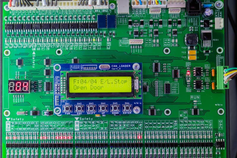 Printed Circuit Board - Pcb for Elevator with Display Module at Lift ...