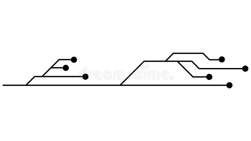 Printed Circuit Board PCB Tracks Isolated on White Background ...