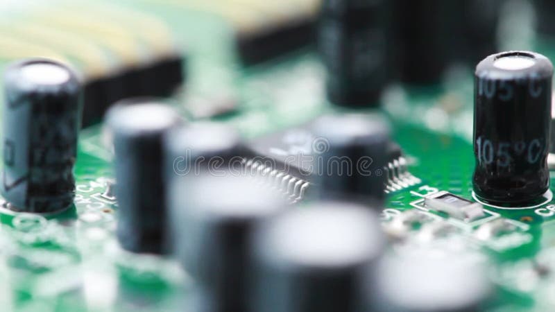 Circuit Board Controlled Under Microscope Magnifying Glass ...
