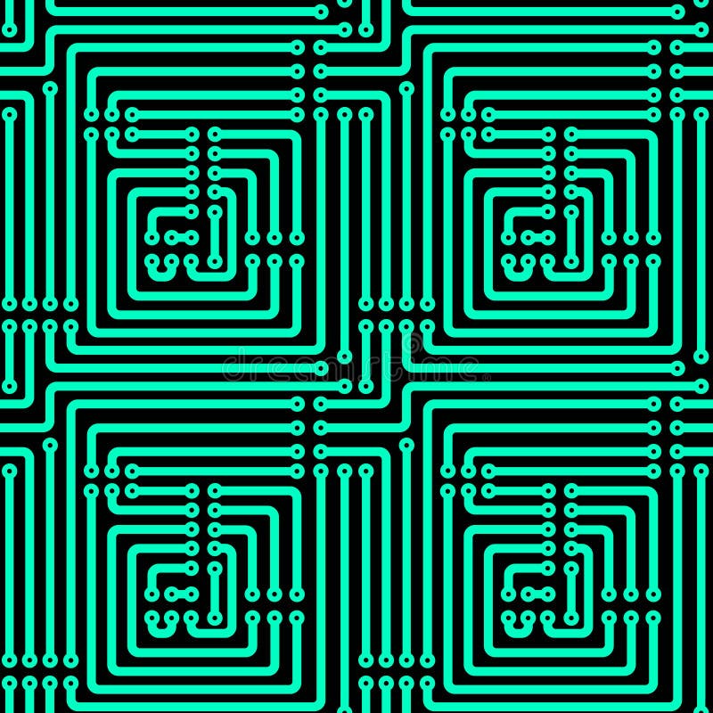 Printed circuit board stock vector. Illustration of chip - 51724695