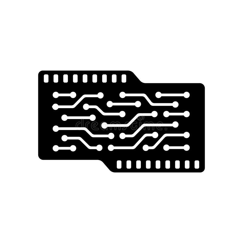 Printed Circuit Board Icon Illustration Stock Vector - Illustration of ...