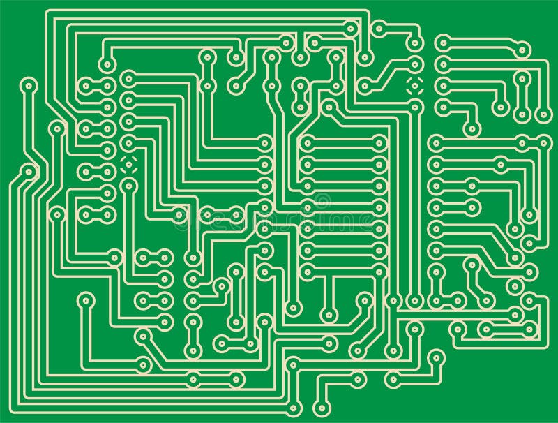 Printed Circuit Board stock vector. Illustration of electronic - 50660669