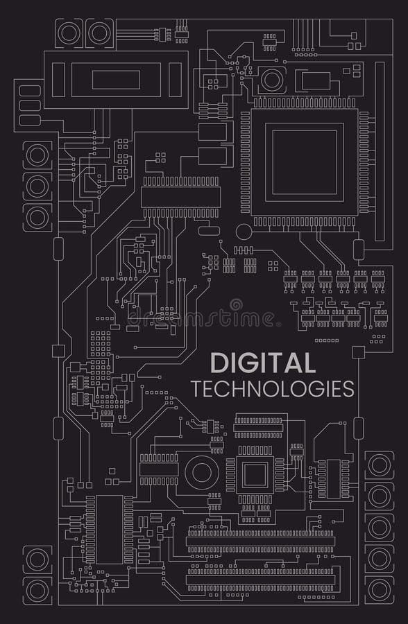 Computer Internal Components Stock Illustrations – 102 Computer ...