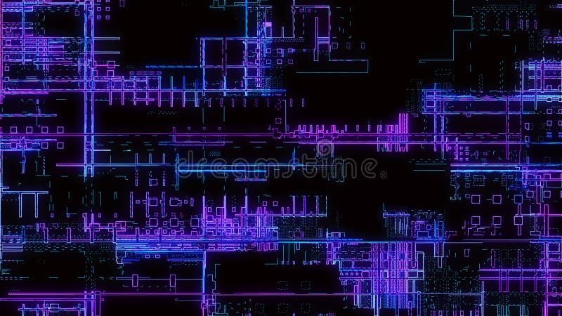 Printed Circuit Board Visualization Of Advanced Technology Concept Pcb Processor Microchip