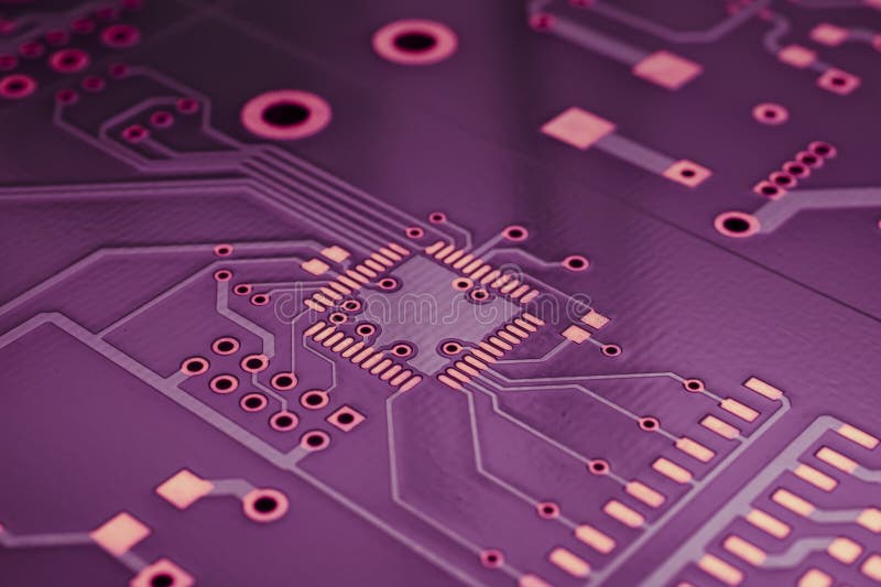 Printed Circuit. Layout of Tracks Stock Photo - Image of design, layout ...