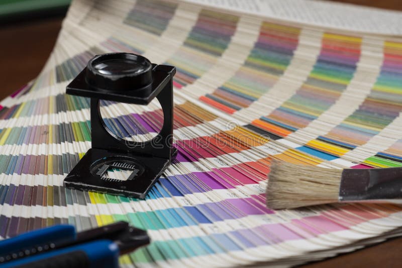 Printed color swatch stock photo. Image of paint, decoration - 155278518