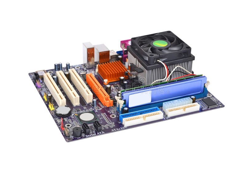 Computer Main Board stock image. Image of motherboard, board - 54431