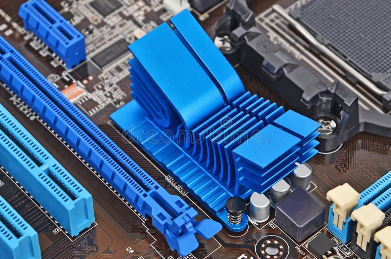 Computer motherboard stock image. Image of background - 30259215