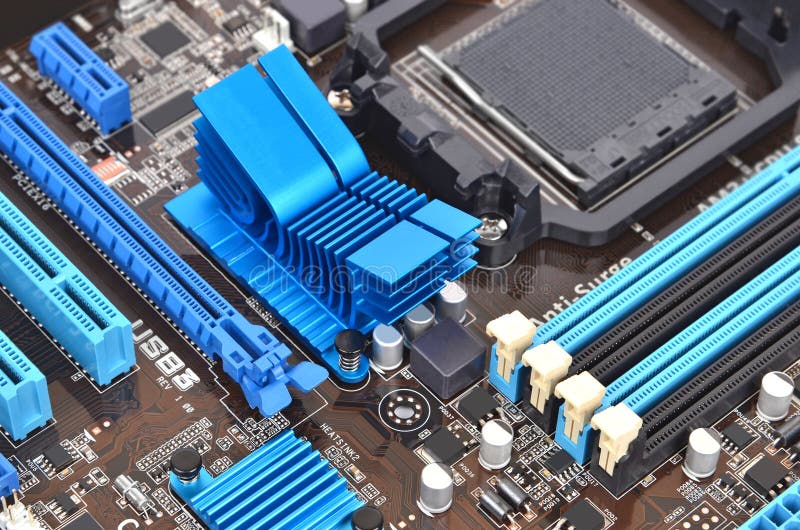 Computer motherboard stock photo. Image of microprocessor - 30306674