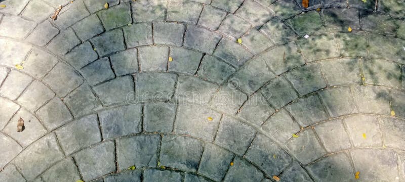 Printed Concrete Surface with a Pattern that Resembles a Curved Stone ...