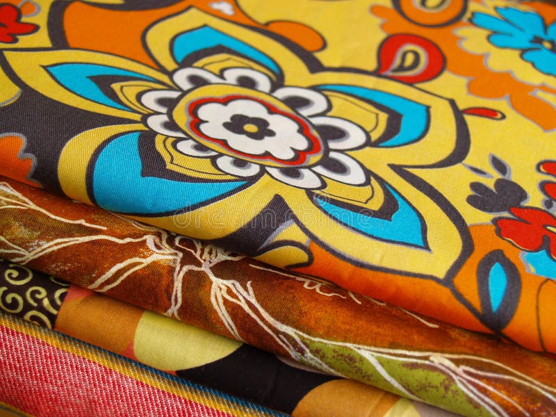 Printed cotton mix stock photo. Image of close, fabrics - 3001176