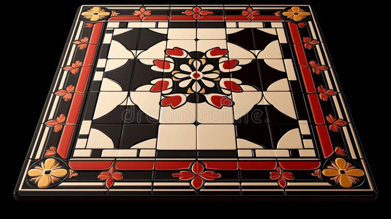 Printed Design Pattern, Ceramic Tile Background Illustration, Wallpaper ...